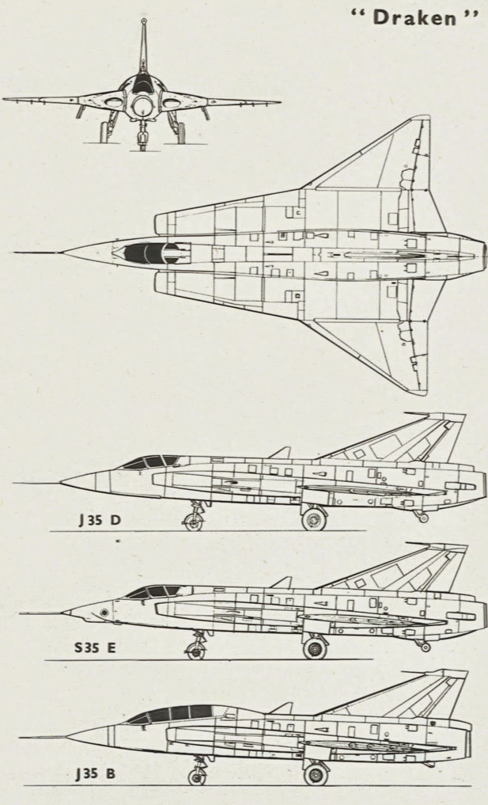 Découverte de maquettes: Le SAAB J-35F/J " Draken