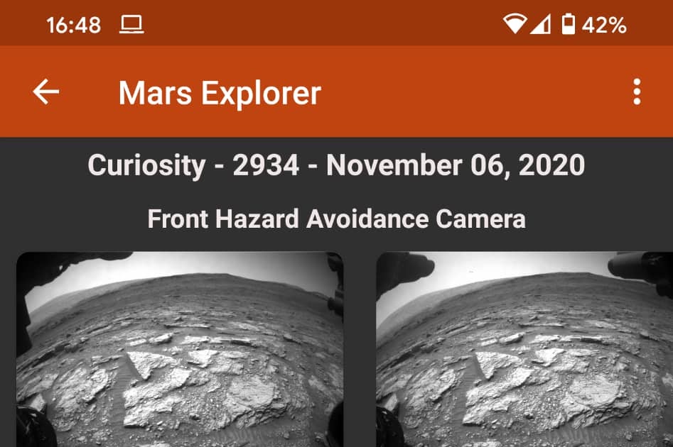 View the Surface of Mars with Mars Explorer for Android