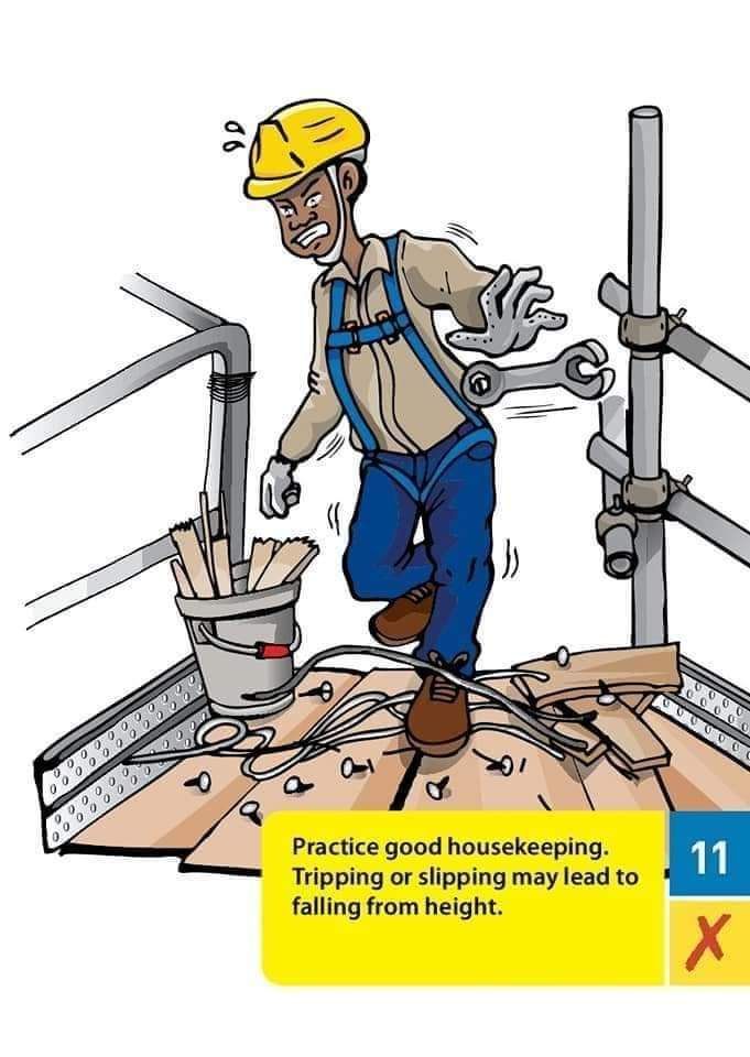 HSE Insider : 3 - WORK AT HEIGHT PRECAUTIONS - PICTORIAL TRAINING ( 3 )