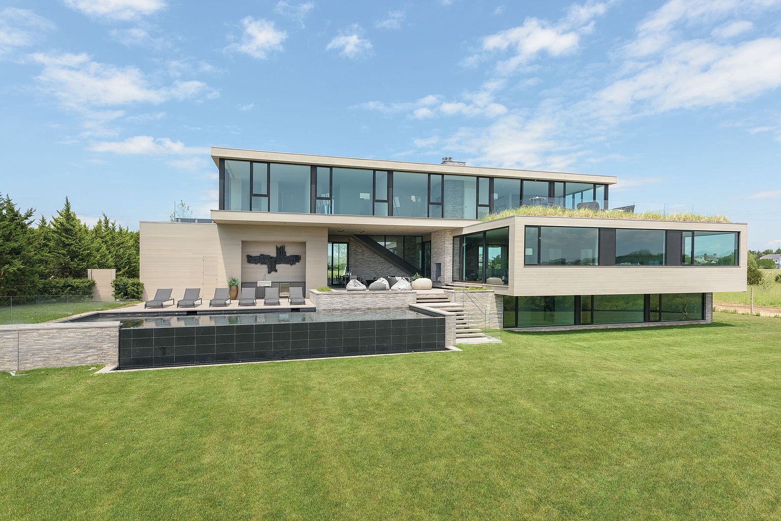 9,000 Square Foot Modern New Build In Water Mill, NY (FLOOR PLANS ...