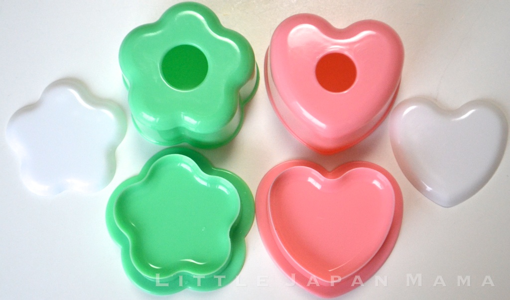 little japan mama : Onigiri Rice Molds - Flower and Heart