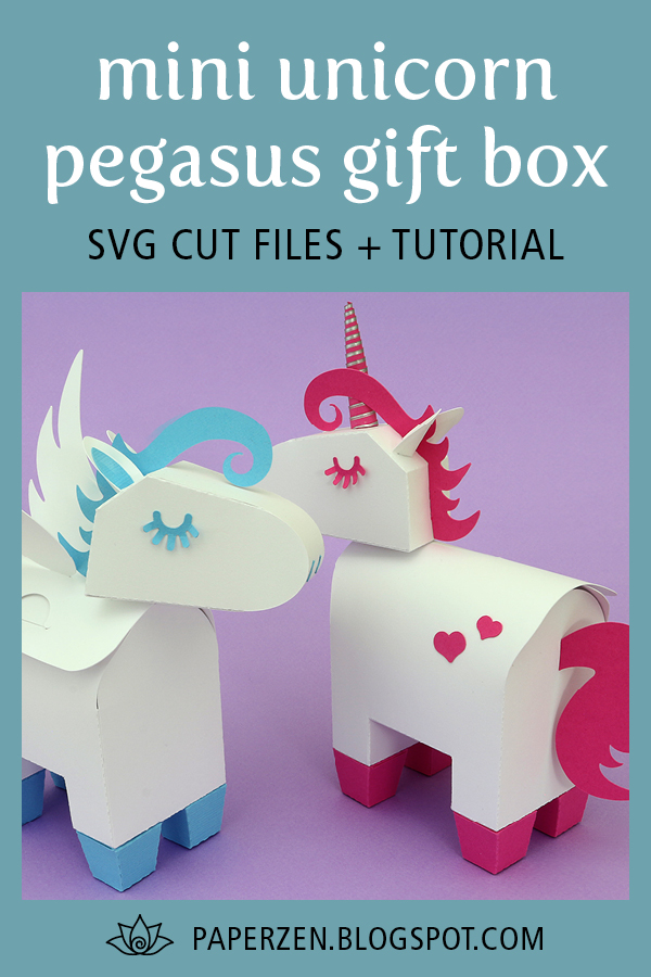 Welcome to Paper Zen ~ Cecelia Louie: Mini Unicorn Pegasus Party Favor ...