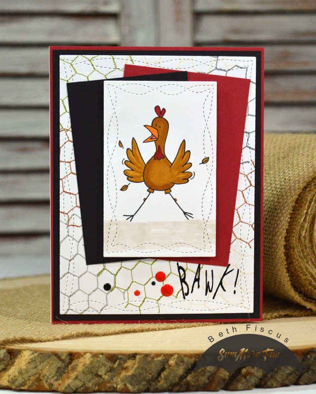 Beth's Beauties: Chicken BAWK! Card