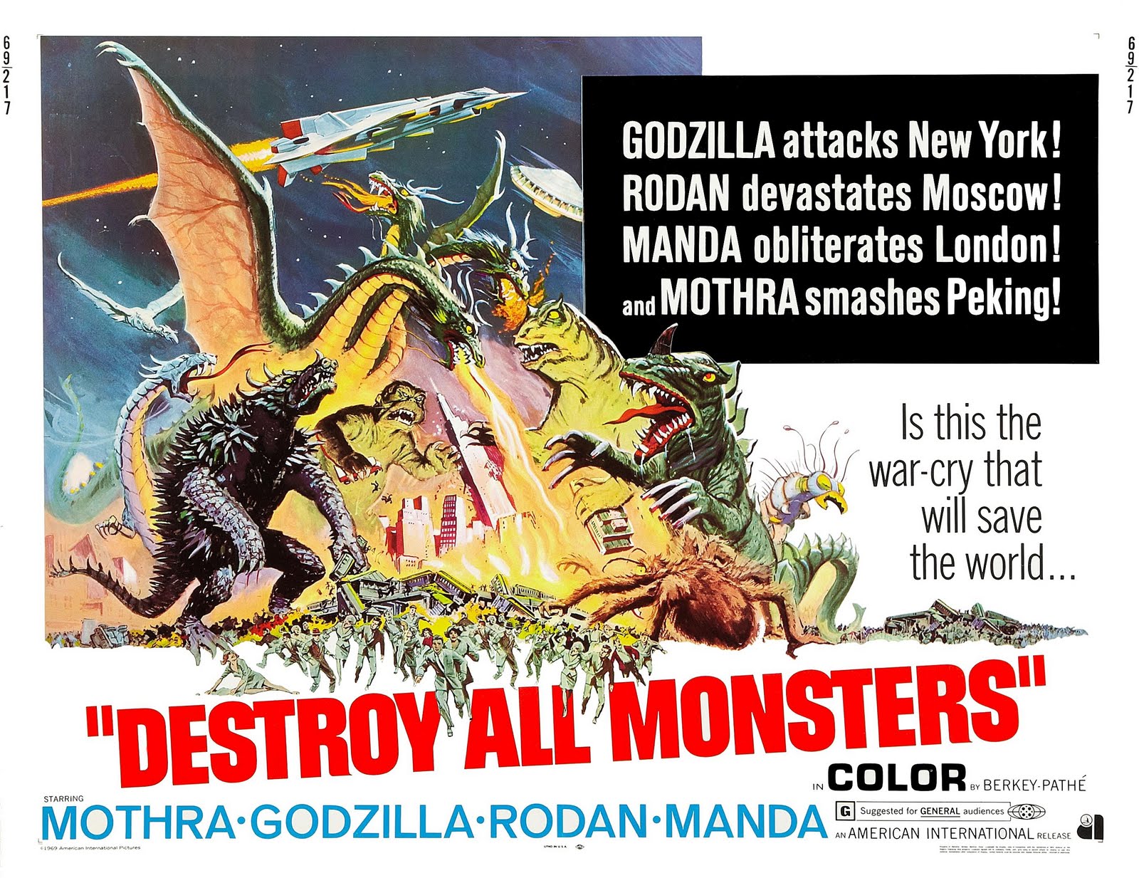 Godzilla Destroy All Monsters Character List