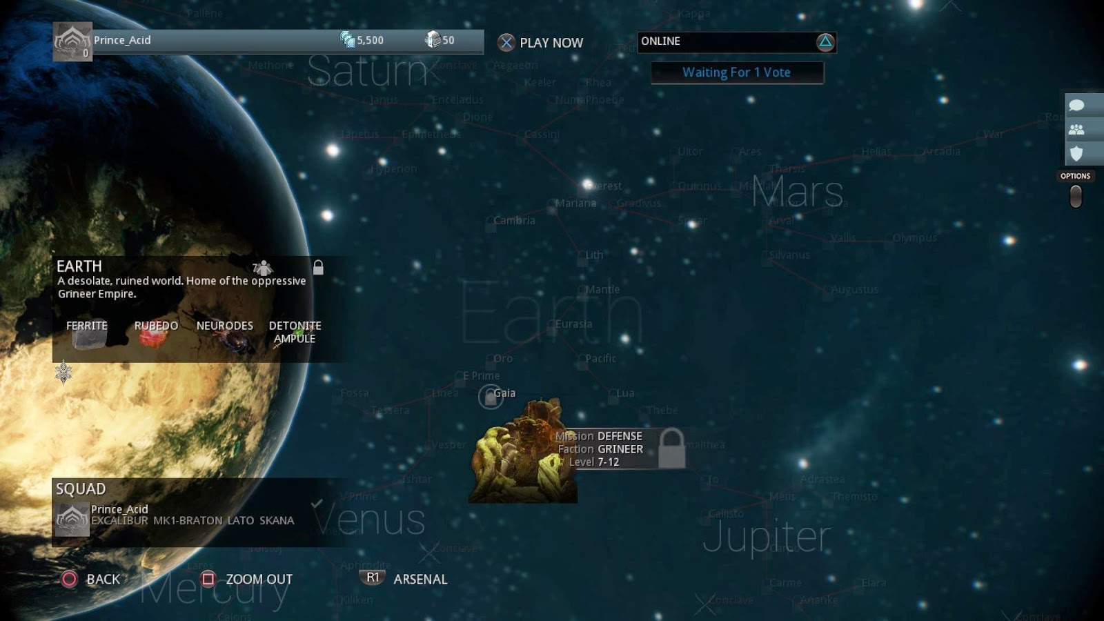 Warframe Planets Ps4