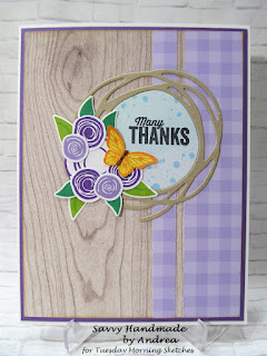 Savvy Handmade Cards: Many Thanks Card - TMS #553