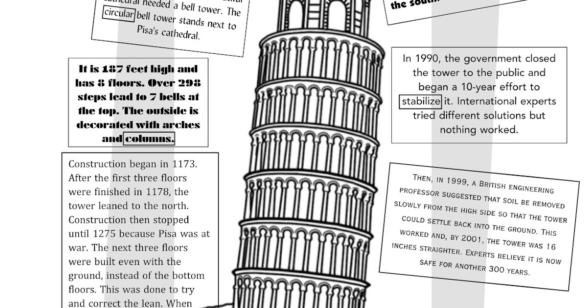 Reading With A Purpose: The Leaning Tower of Pisa