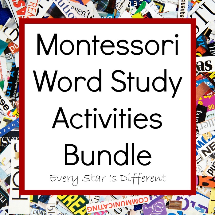 Every Star Is Different: Montessori Word Study Activities Bundle
