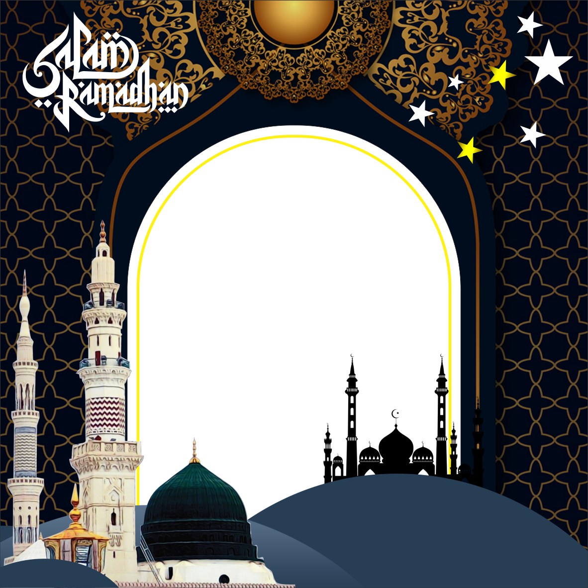 Desain Twibbon Ramadhan 1442H Siap EDIT Format CorelDraw (Free CDR ...