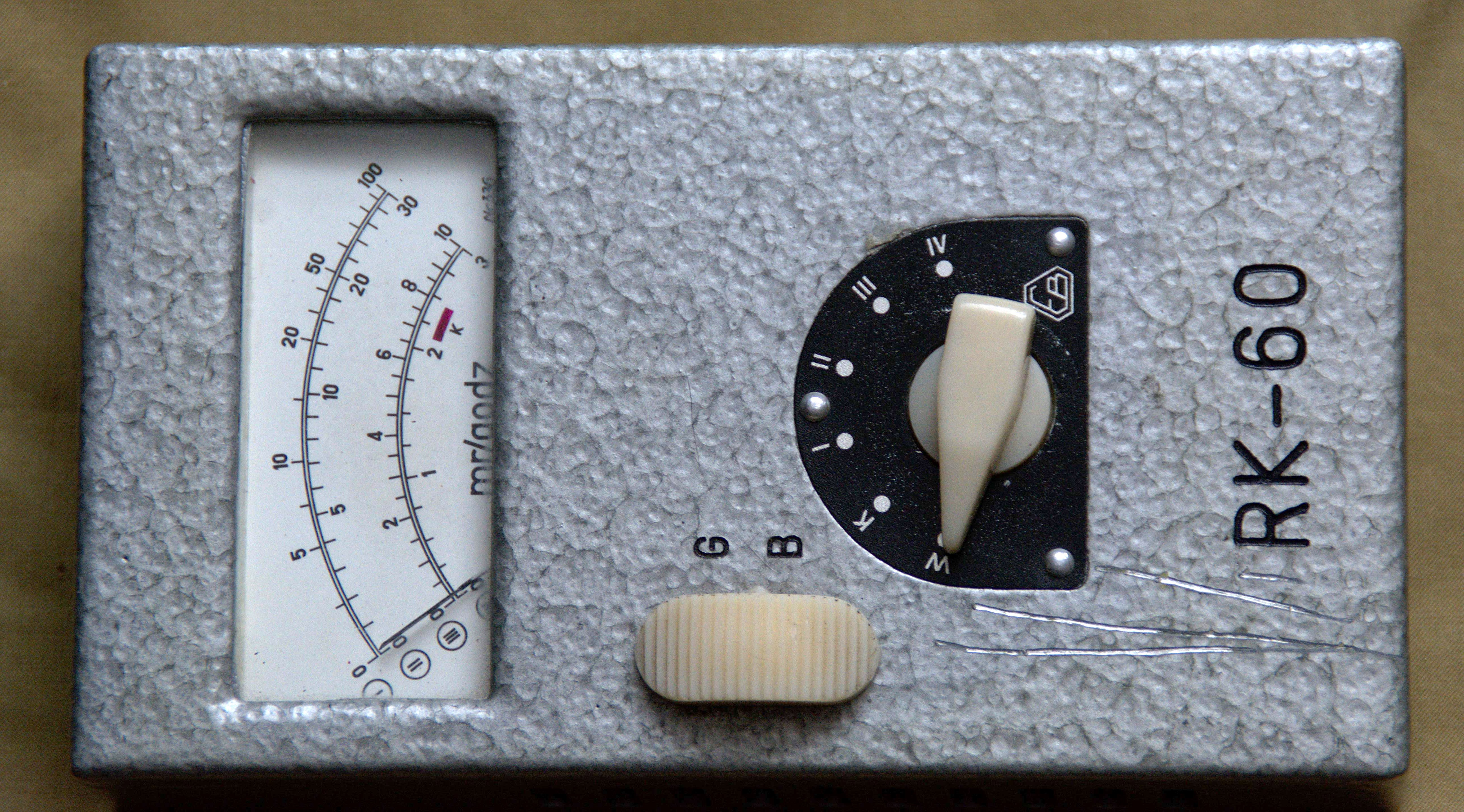 Promieniotwórczość wokół nas - fakty i mity: Radiometr kieszonkowy RK-60