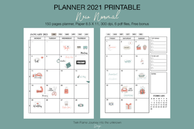 Planner 2021 New Normal Printable