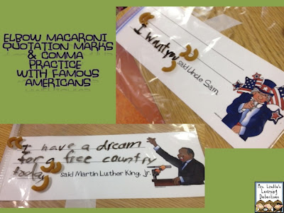 Classroom Freebies Too: Quotation Mark Practice with Famous Americans ...