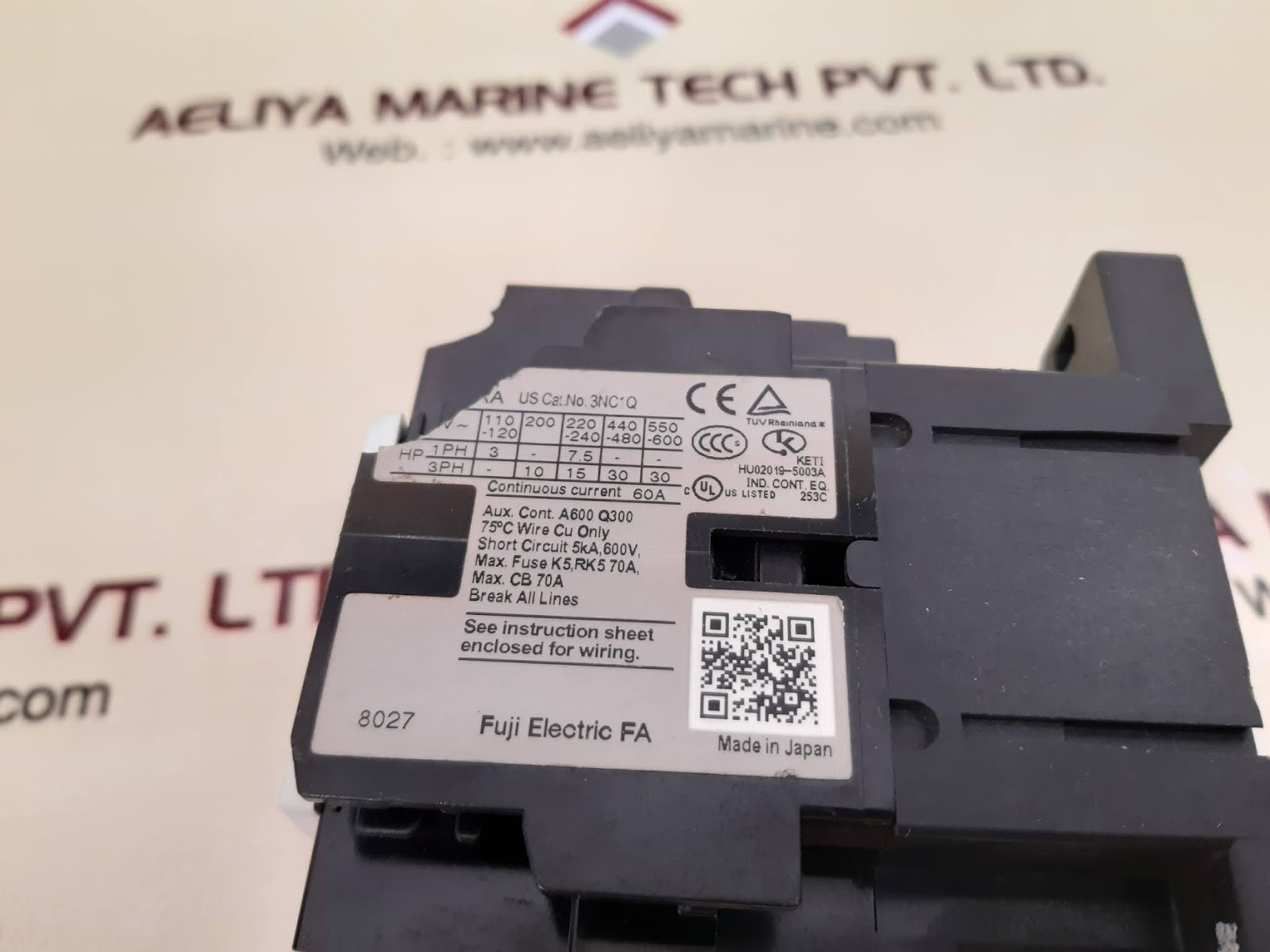 FUJI ELECTRIC 3NC1Q THERMAL OVERLOAD RELAY SC35BAA - Aeliya Marine