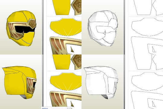 Super sentai Power ranger Hurricanger foam pepakura (7 Helmets)