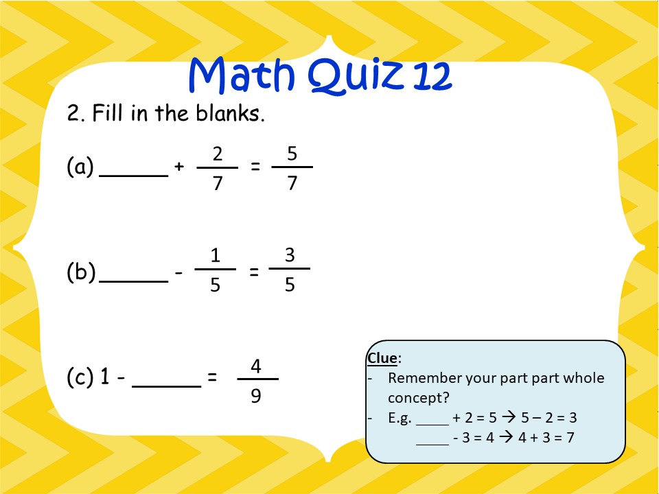 P2E Class Blog: Math Quiz 12
