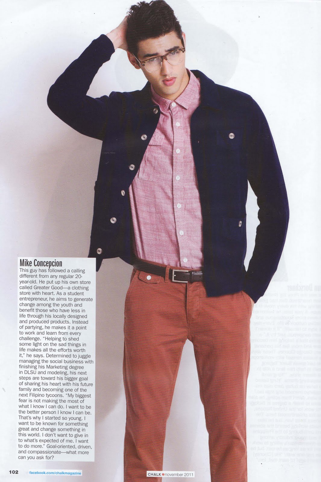 W Updates: Mike Concepcion for CHALK Magazine