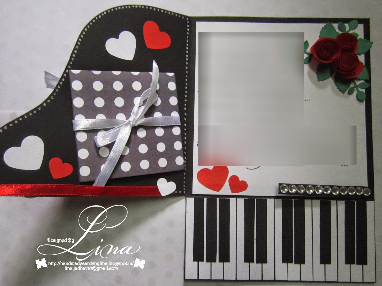 Lina's Handmade Cards: Piano Card