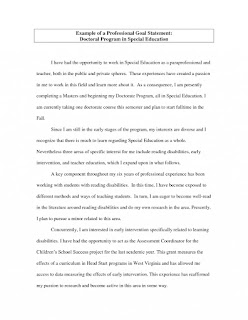 essay examples: educational goals essay