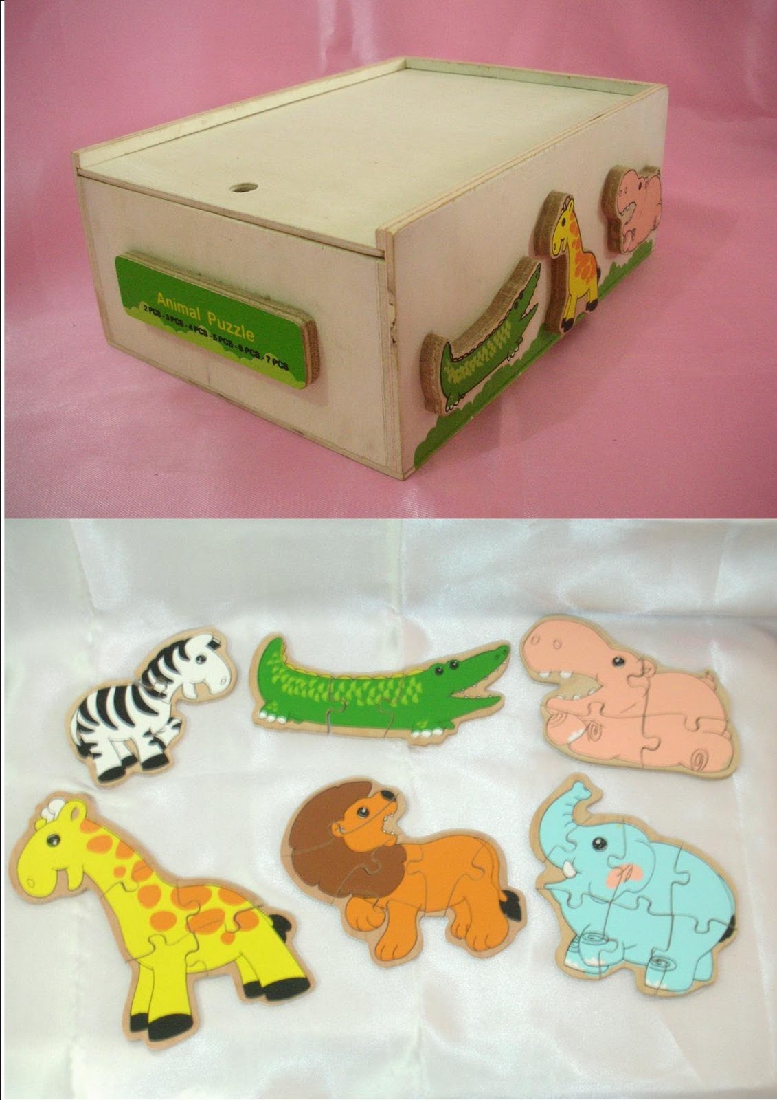DIY Flashcard & Edu Toys: Animals Puzzle Set