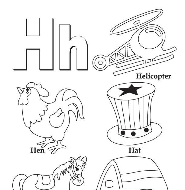 H Coloring Page ~ Coloring Print