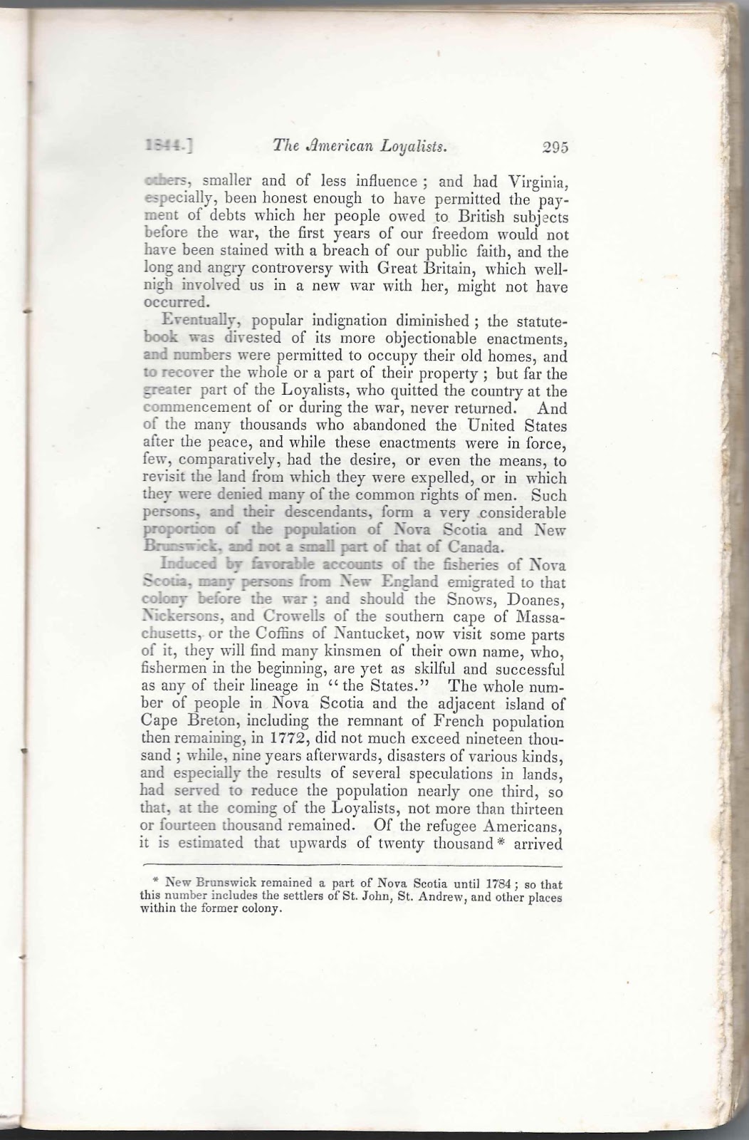 Heirlooms Reunited: 1844 Article about Loyalists in the journal "North ...
