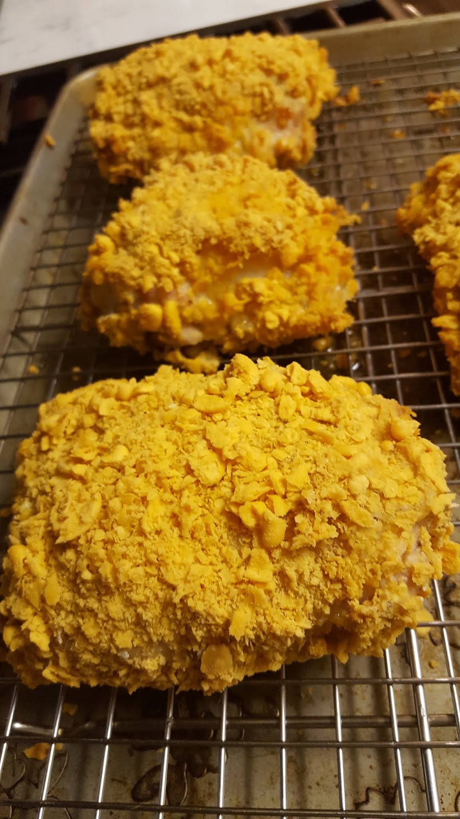 Goldfish Cracker Crusted Chicken Thighs