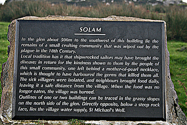 Islay History: Solam: legend of a plague village