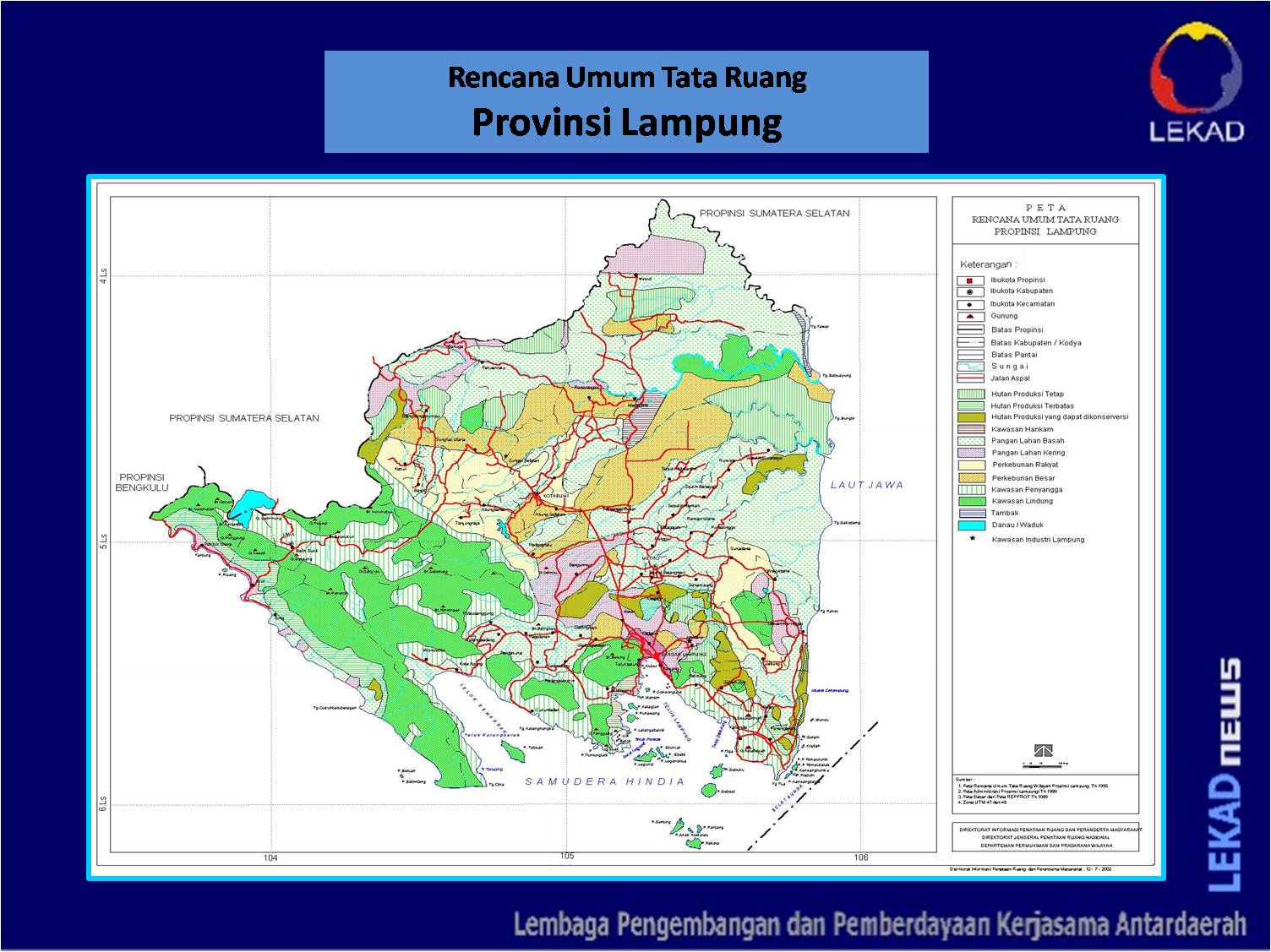 LekadNews: Peta RUTR Provinsi Lampung