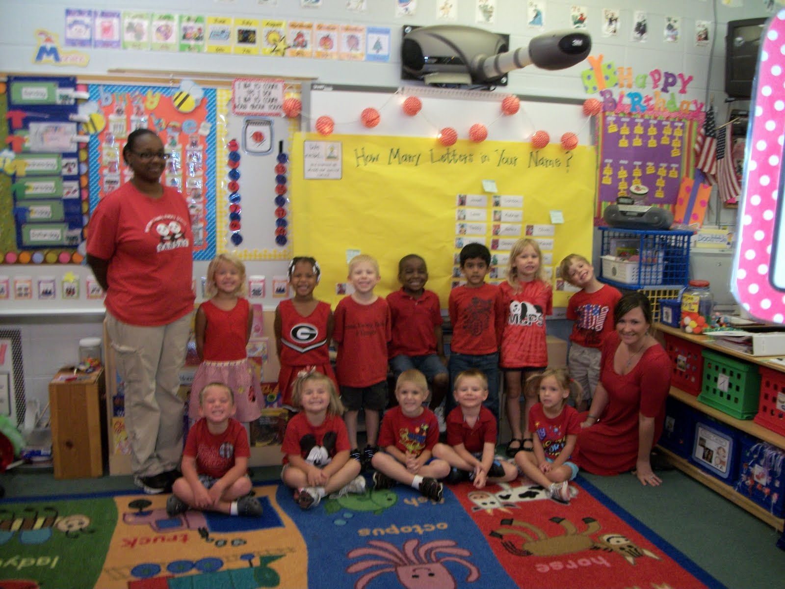 Mrs. Heather and Ms. Damita's Pre-K: RED DAY!!