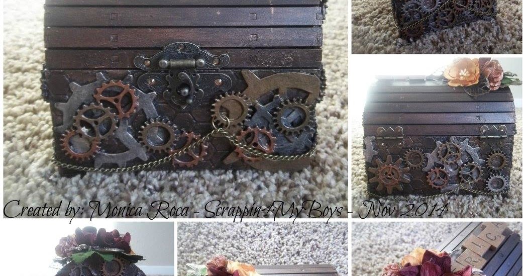 Steampunk Treasure Chest - Scrappin4MyBoys