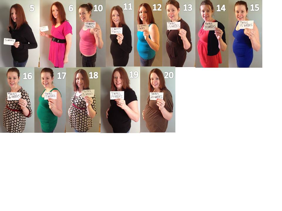 Twin Parenting: 20 week twin belly