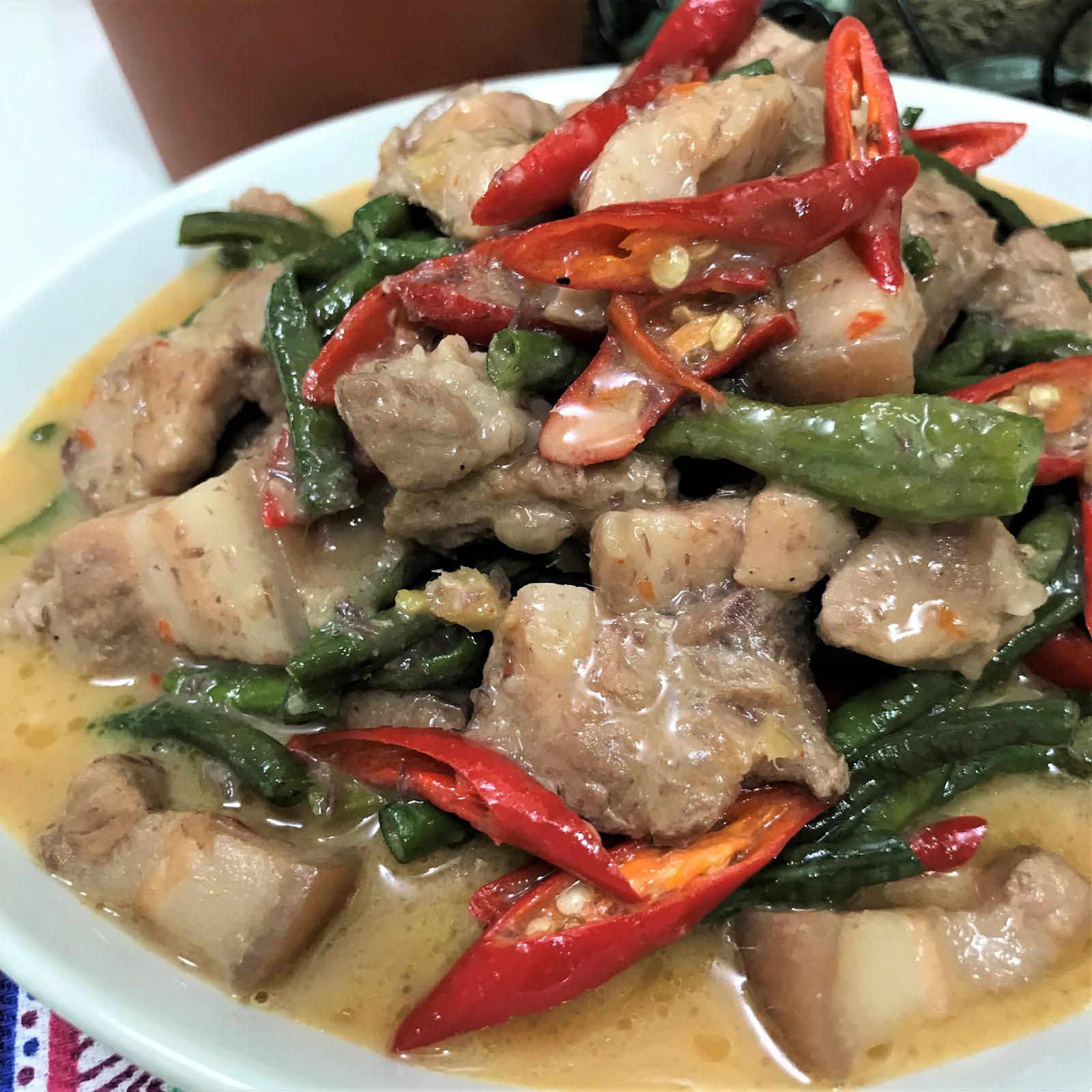 Bicol Express with Sitaw