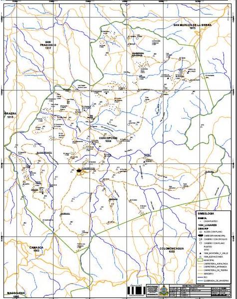 MAPAS ~ ALCALDÍA DE CONCEPCIÓN INTIBUCA 2014-2018