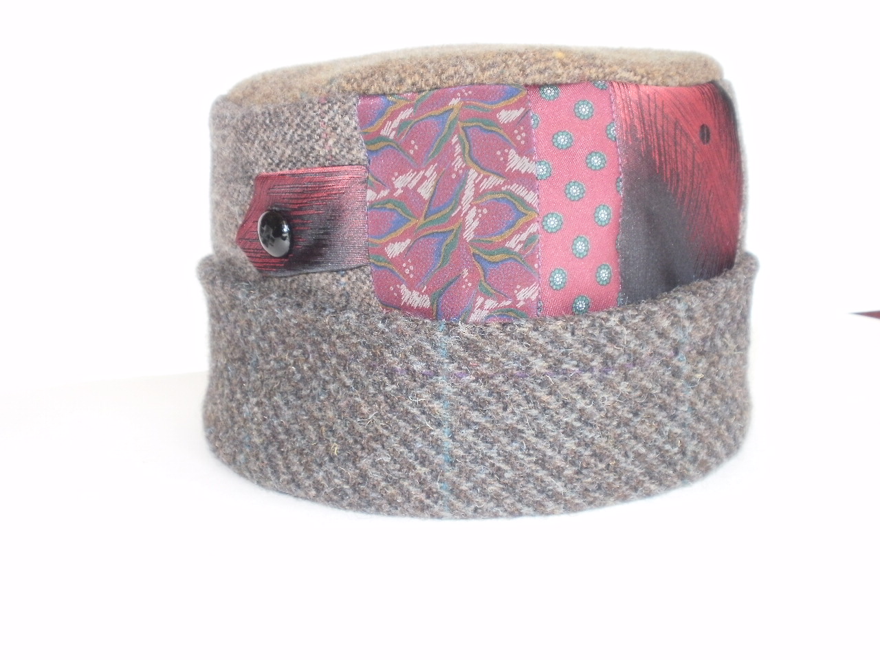 Sarah H. Jackson, Textile Artist: Vintage Ties & Recycled Wool Hats