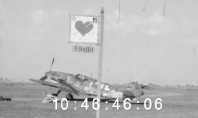 FalkeEins - the Luftwaffe blog: late-war 9./JG 52 film footage, Hartmann's Bf 109 G-6 'Yellow 1 ...