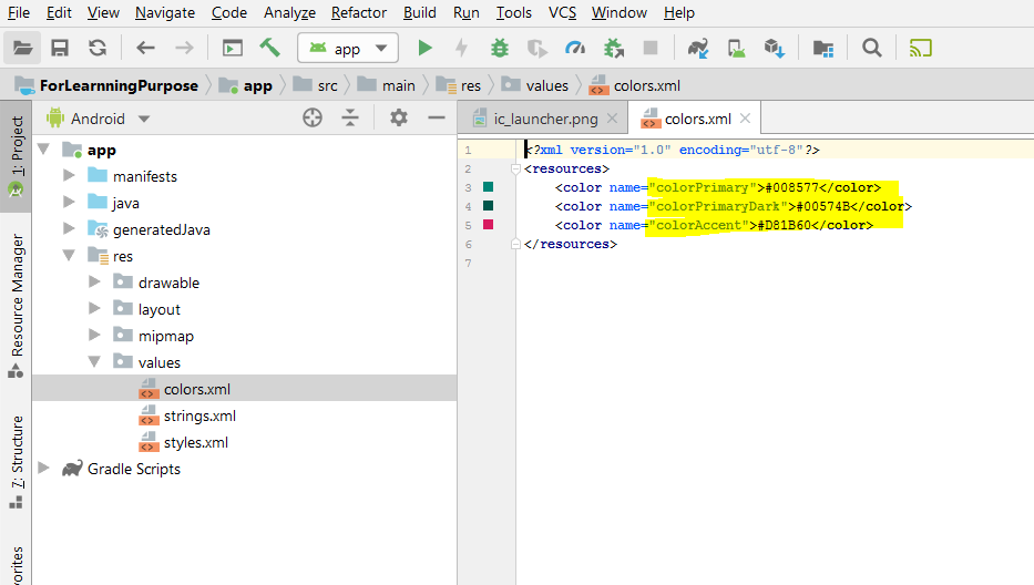 Understanding directory structure of Android Studio Part 2