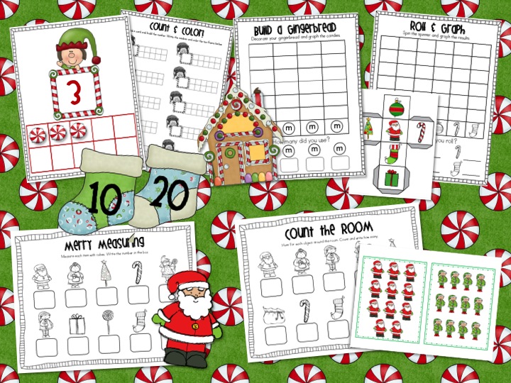 Mrs. Ricca's Kindergarten: Christmas Centers Pack + FREEBIE!