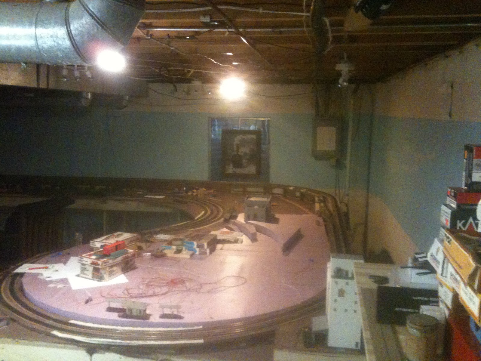 Basement Train Layout: 2015