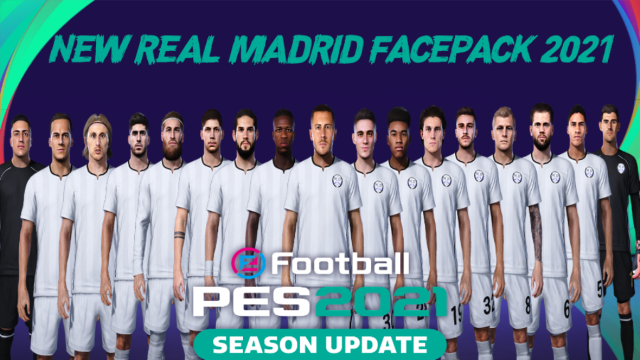 Real Madrid Facepack Season 2021 - PES 2021