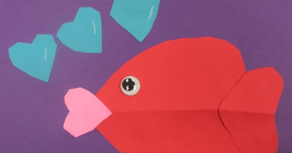 I Teach Elementary Art: Kindergarten Heart Fish