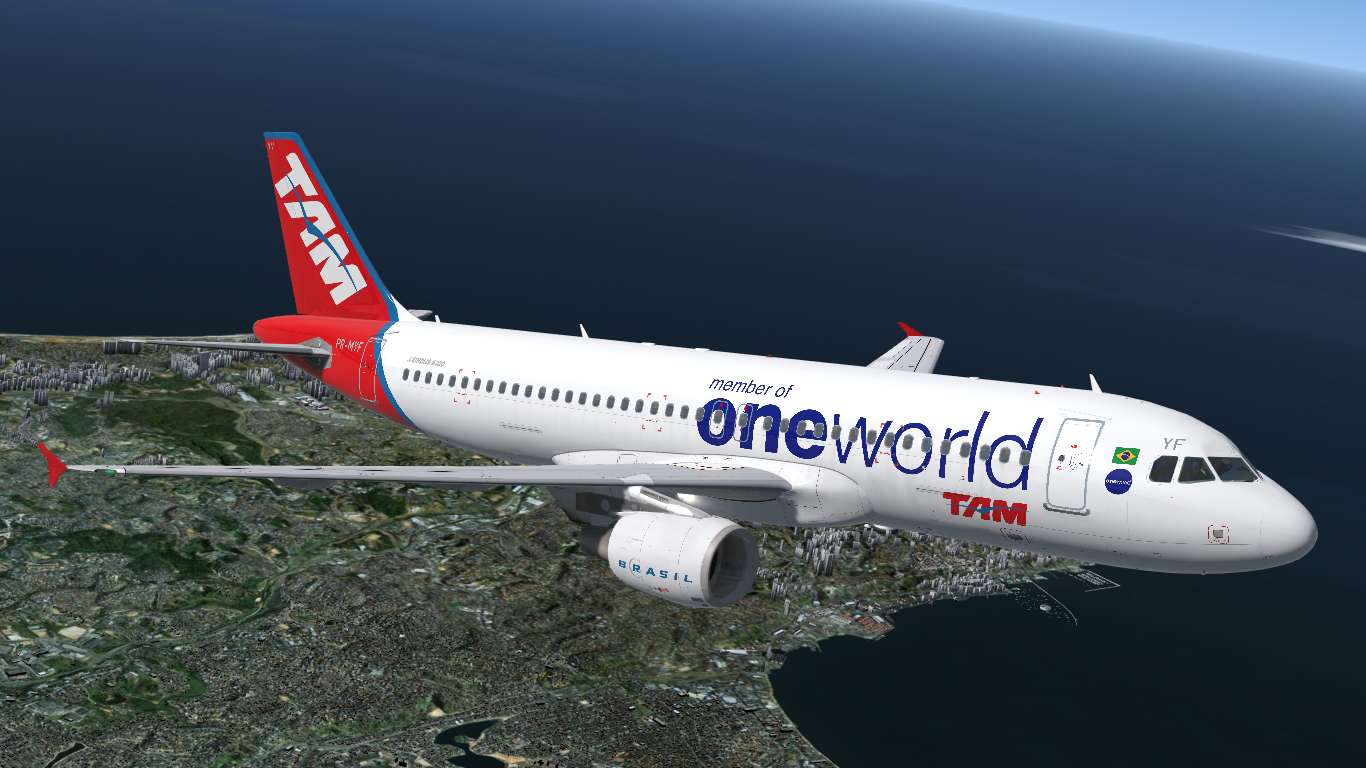Texturas Brasileiras: TAM Linhas Aéreas "oneworld" Airbus A320 PR-MYF