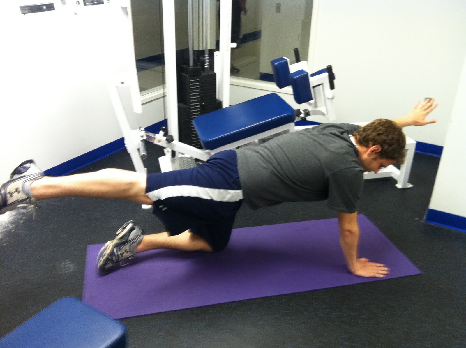 Kinesiology: Superman exercise