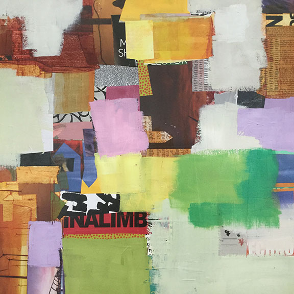 collage journeys by Jane Davies: Extreme Layering - collage, paint, sanding