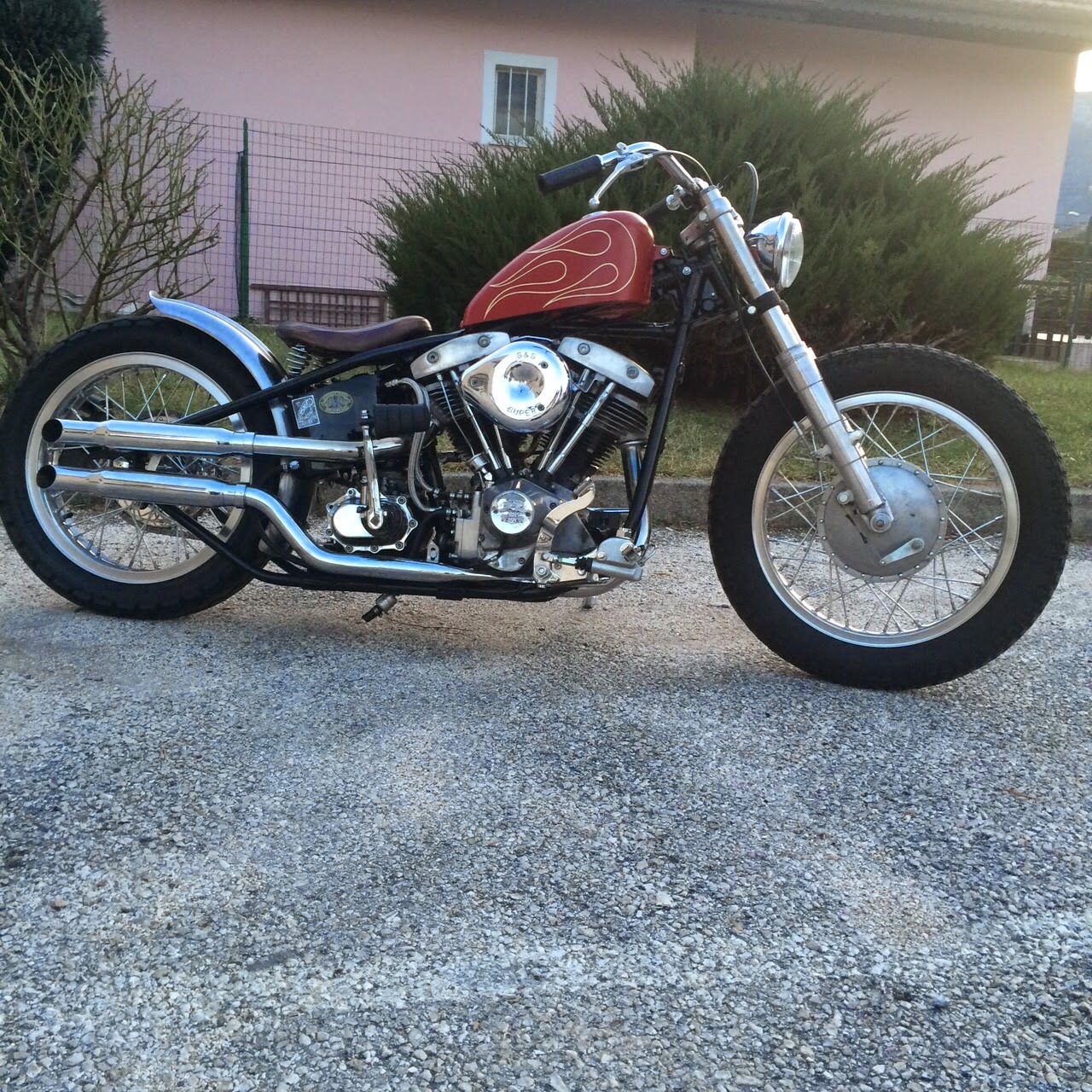 GalluzHead...... Be a Man ride a Pan : H-D Shovelhead FX Chopper rigid ...