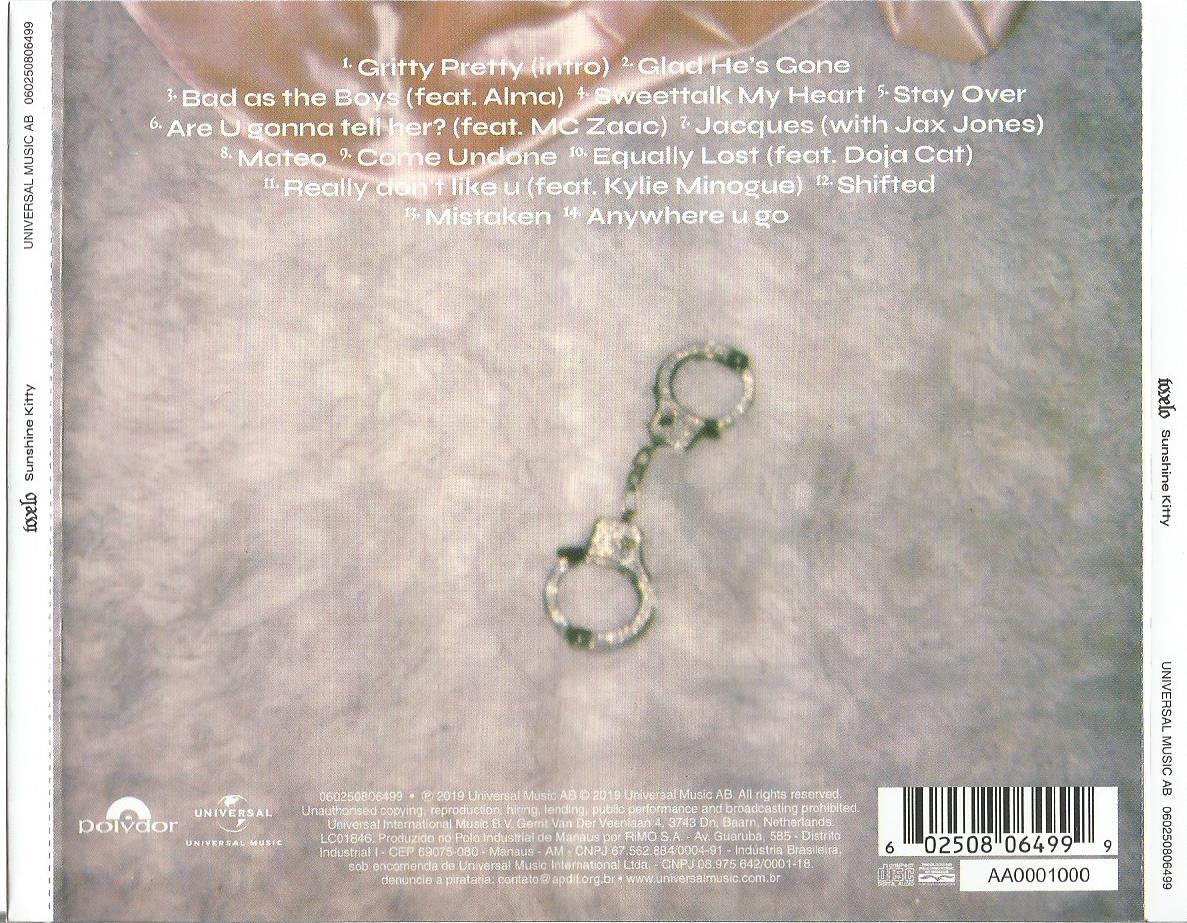 Encarte: Tove Lo - Sunshine Kitty - Encartes Pop