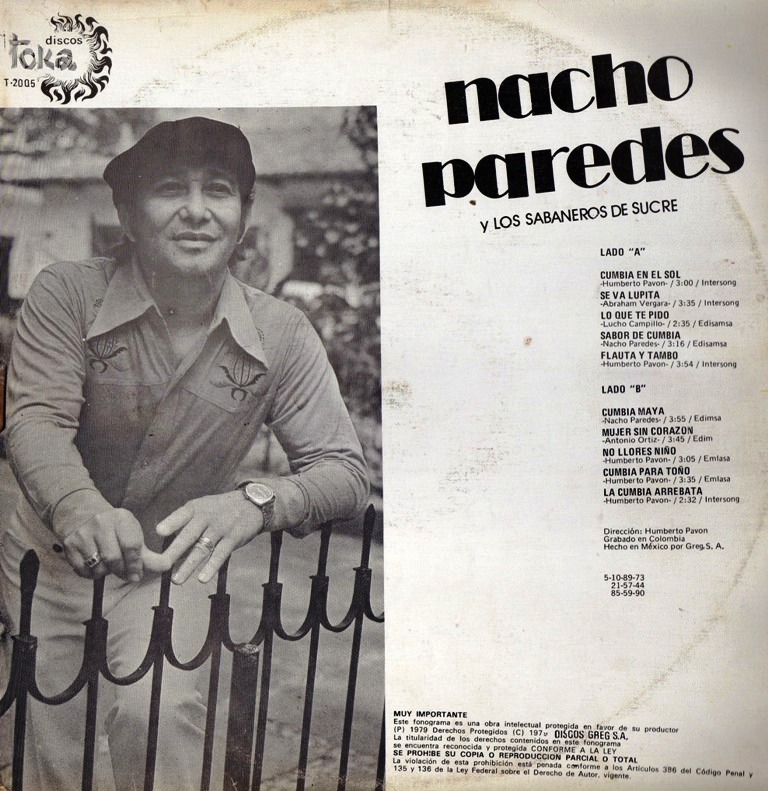 MELODIAS DE COLOMBIA: NACHO PAREDES CON LOS SABANEROS DEL SUCRE ...