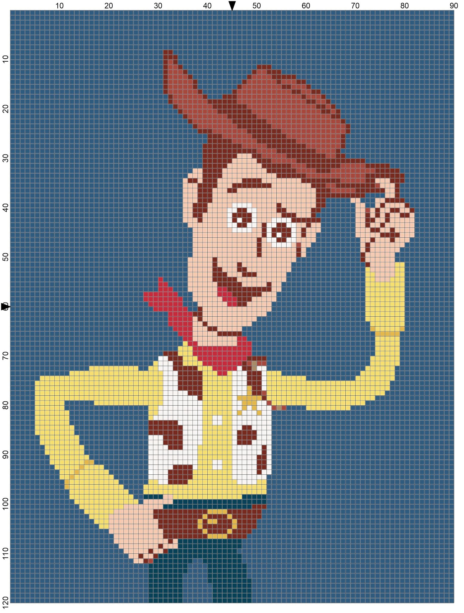 Kendra's Crocheted Creations: Toy Story Woody graph and bonus Buzz ...