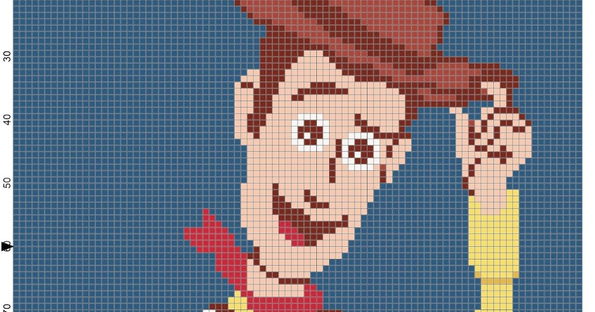 Kendra's Crocheted Creations: Toy Story Woody graph and bonus Buzz ...