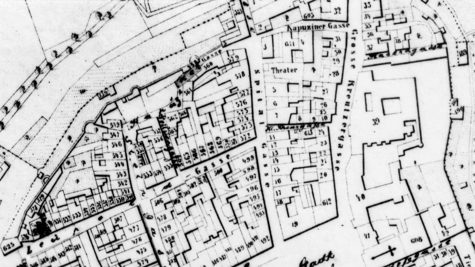 Jihlava map - Iglau 1868