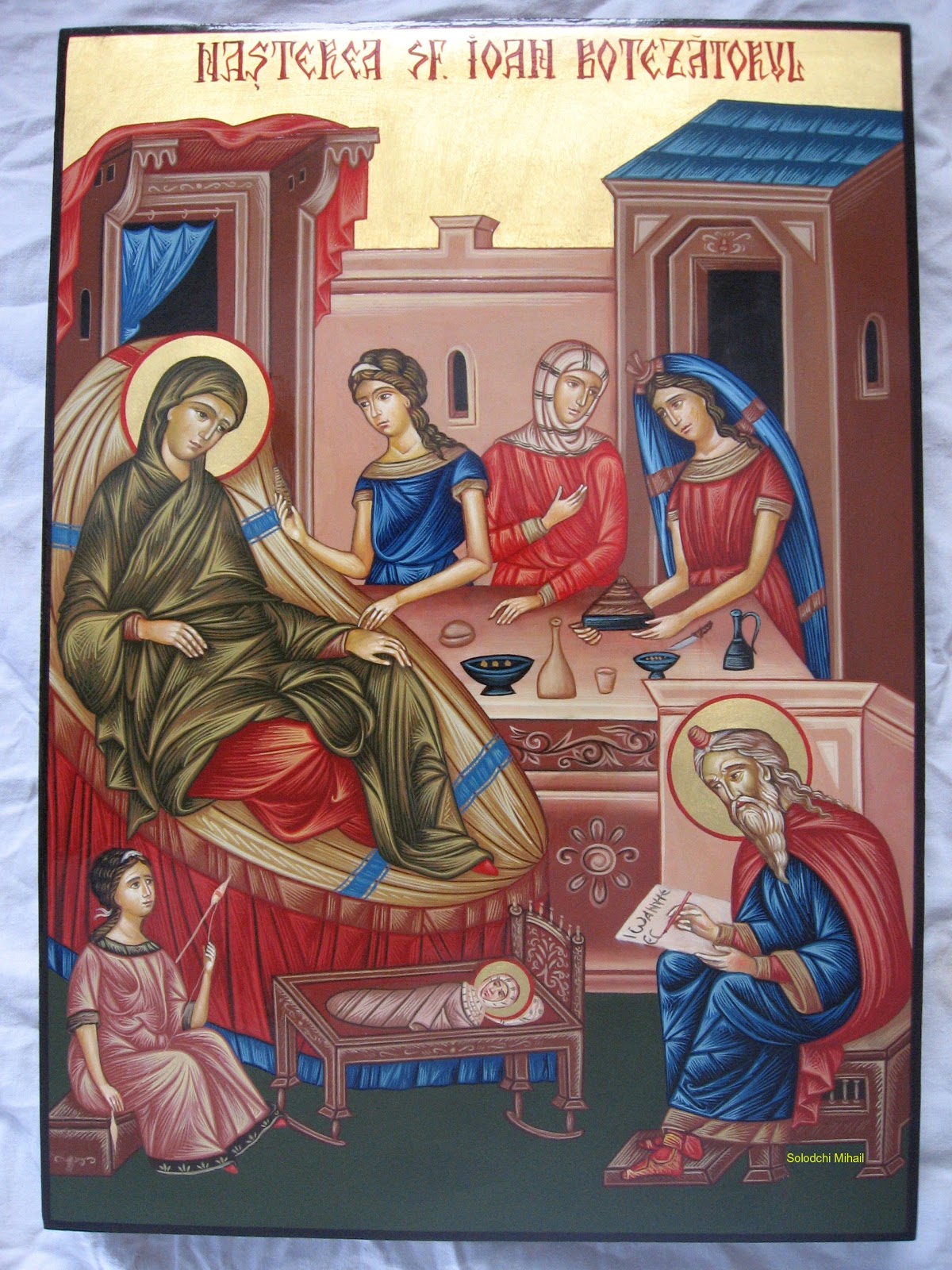 Maica Domnului Cu Prunc ci Ingeri Nunta din Cana Galileii Cruce pictata ...